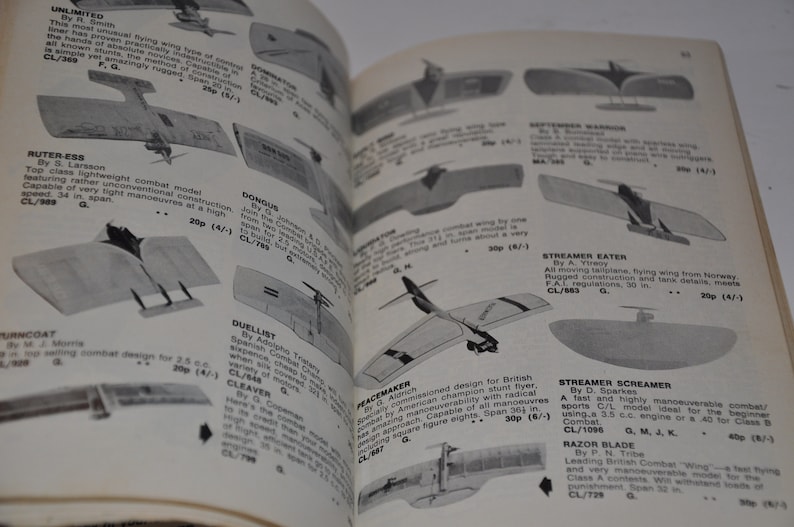 Plans Handbook 1: Aeromodelling 1972 Vintage Softcover Book - Etsy