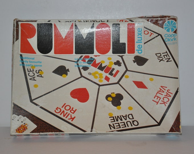 Vintage Rummoli De Luxe Plastic Edition 1940 Game Sheet in Original Box ...