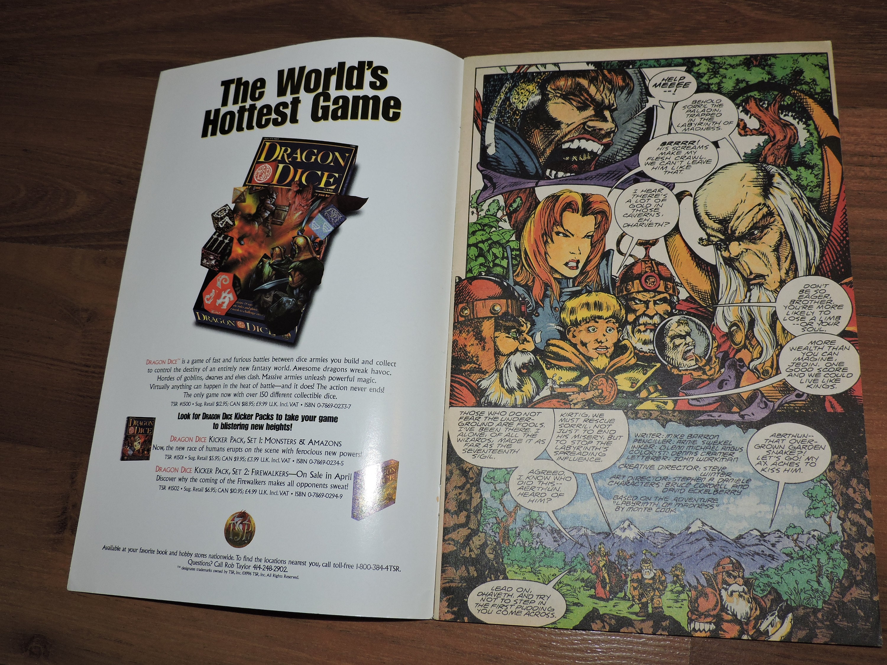 Advanced Gungeons & Dragons Labyrinth of Madness TSR Comic | Etsy