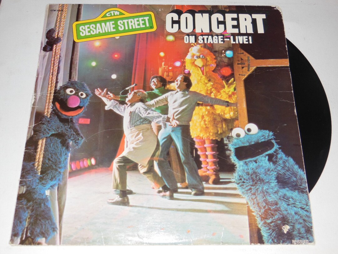 12" CTV Sesame Street CONCERT on Stage - Live ! Music Record LP ...