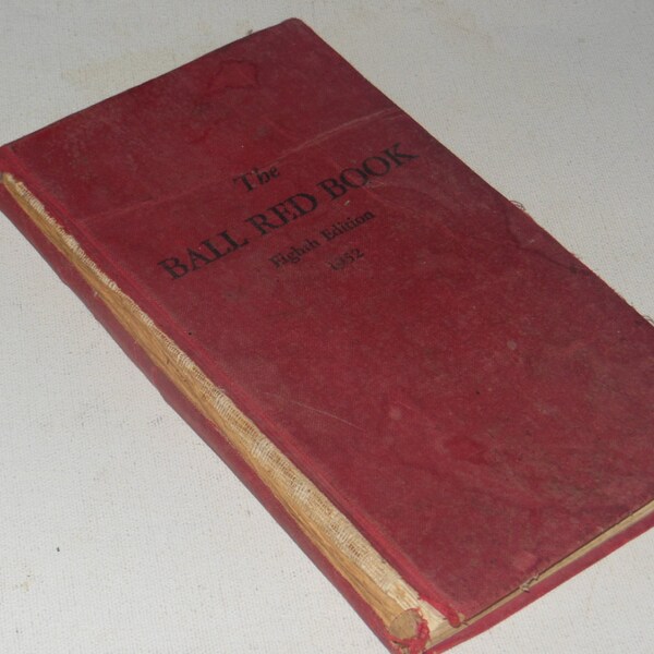 Red Hardcover Book - Etsy