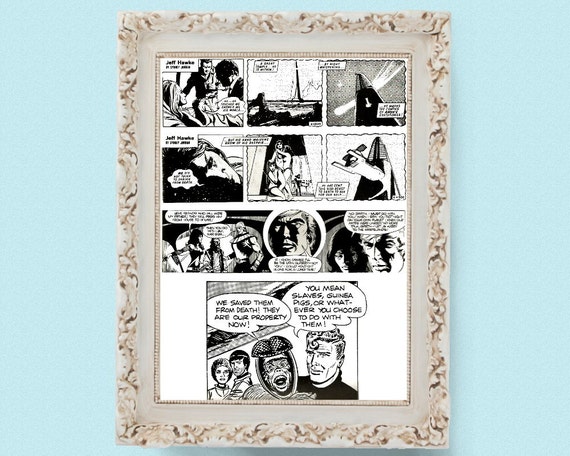 JEFF HAWKE Vintage Science Fiction Comic Strip Print - Etsy