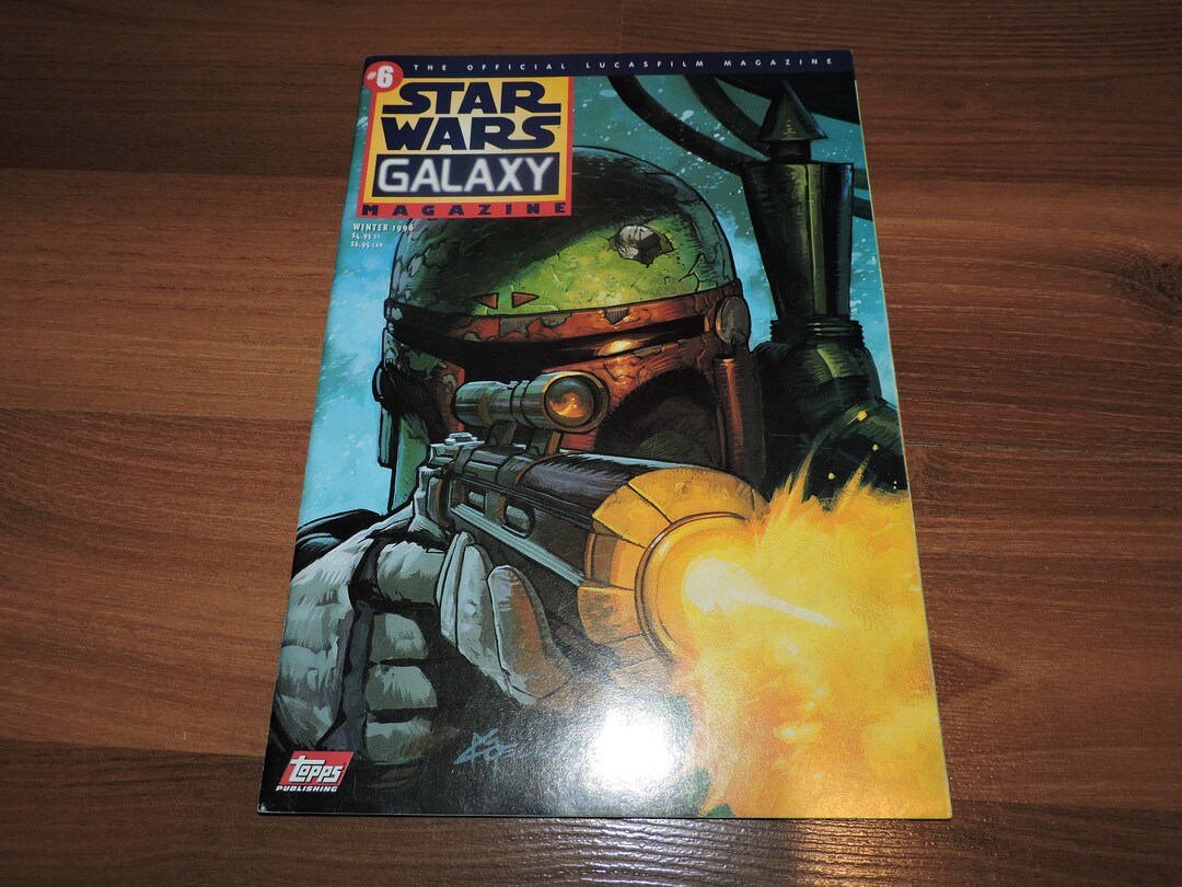 Star Wars Galaxy Magazine Issue 6 Boba Fett Cover Topps 1996 - Etsy