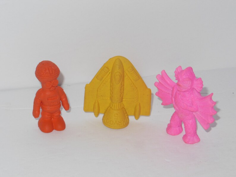 3x 1980s Diener Industries Science Fiction Erasers Lot 4 - Etsy