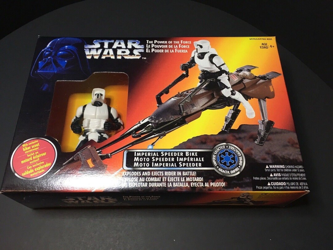 Imperial Speeder Bike Action Figure Sealed Wars Action Figure Set 1995 POTF Kenner - Etsy