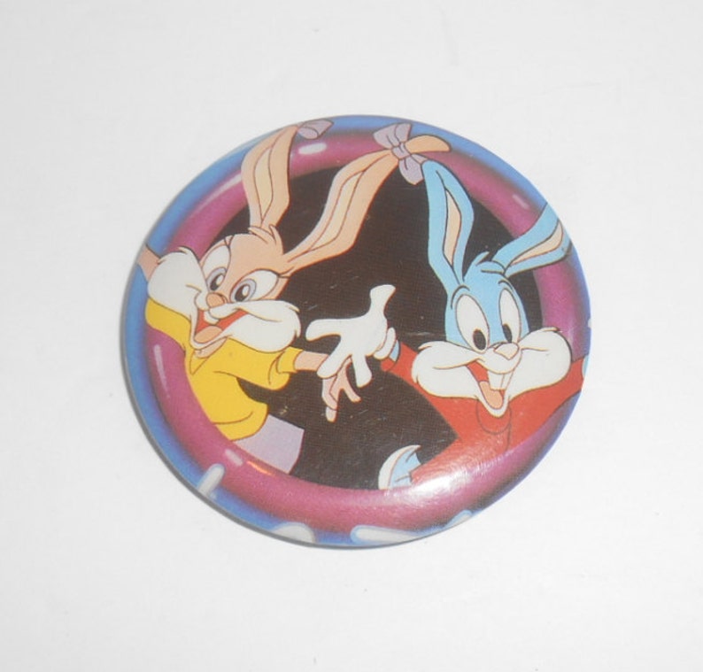 VHS & Button - Vhs Tape Plus Original 1990s Tiny Toons Tv Show ...