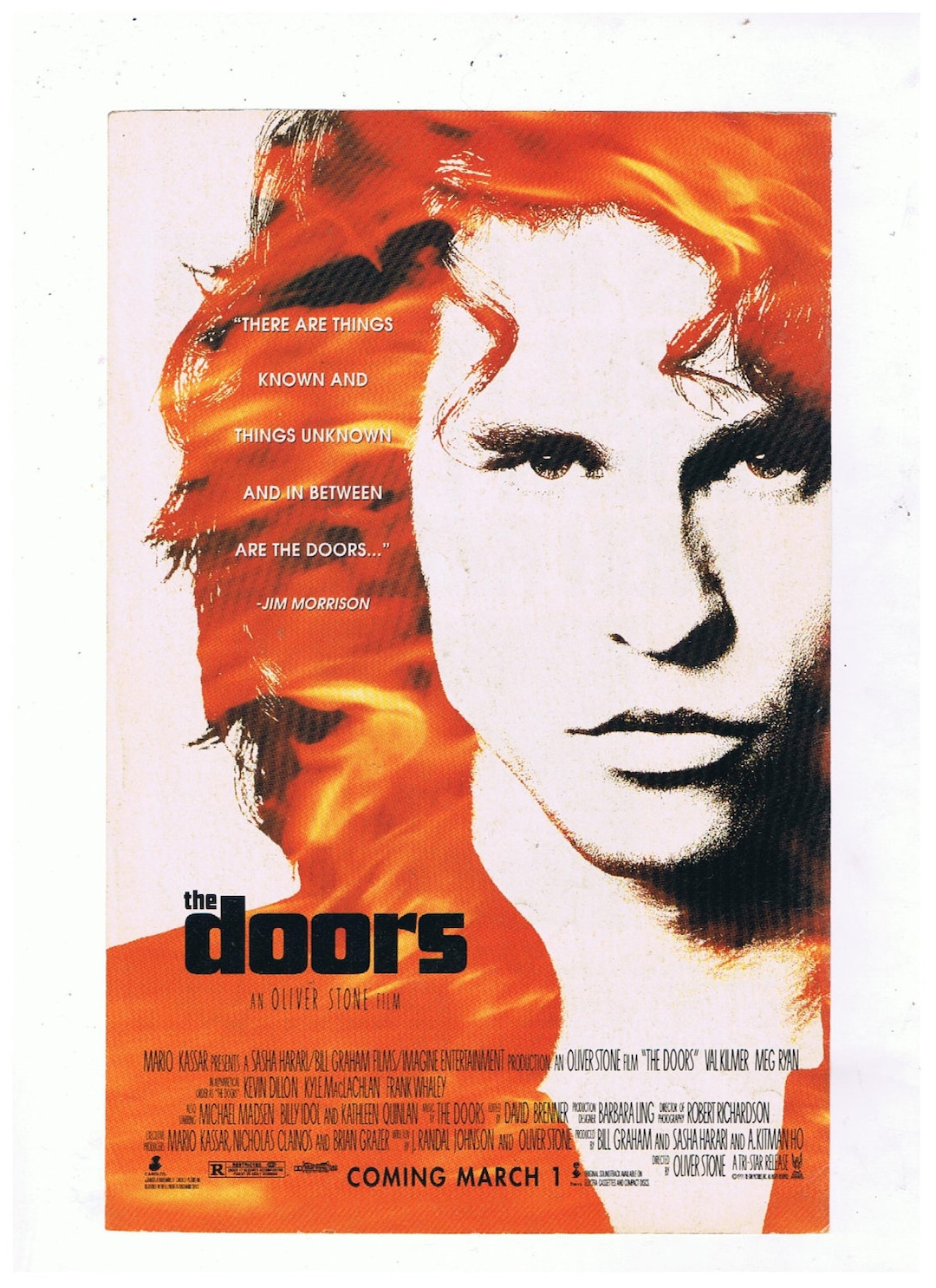 1991 the Doors Film Movie Poster Advertisement Page - Etsy