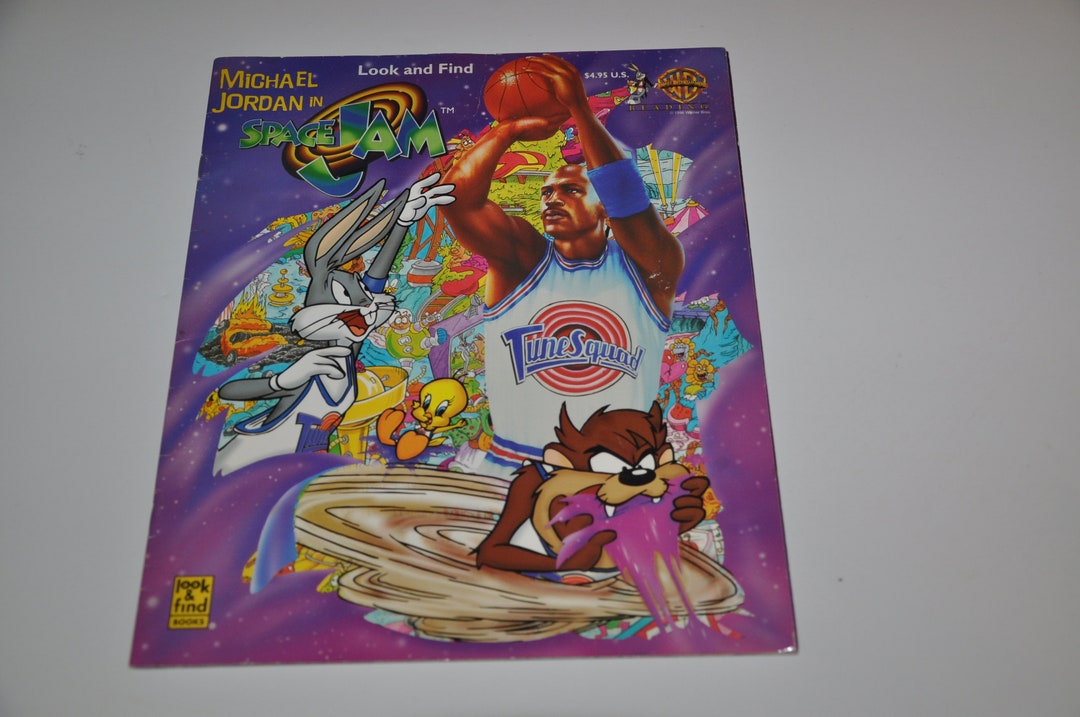 Look and Find Space Jam Vintage Softcover Children's Activity Book - Etsy