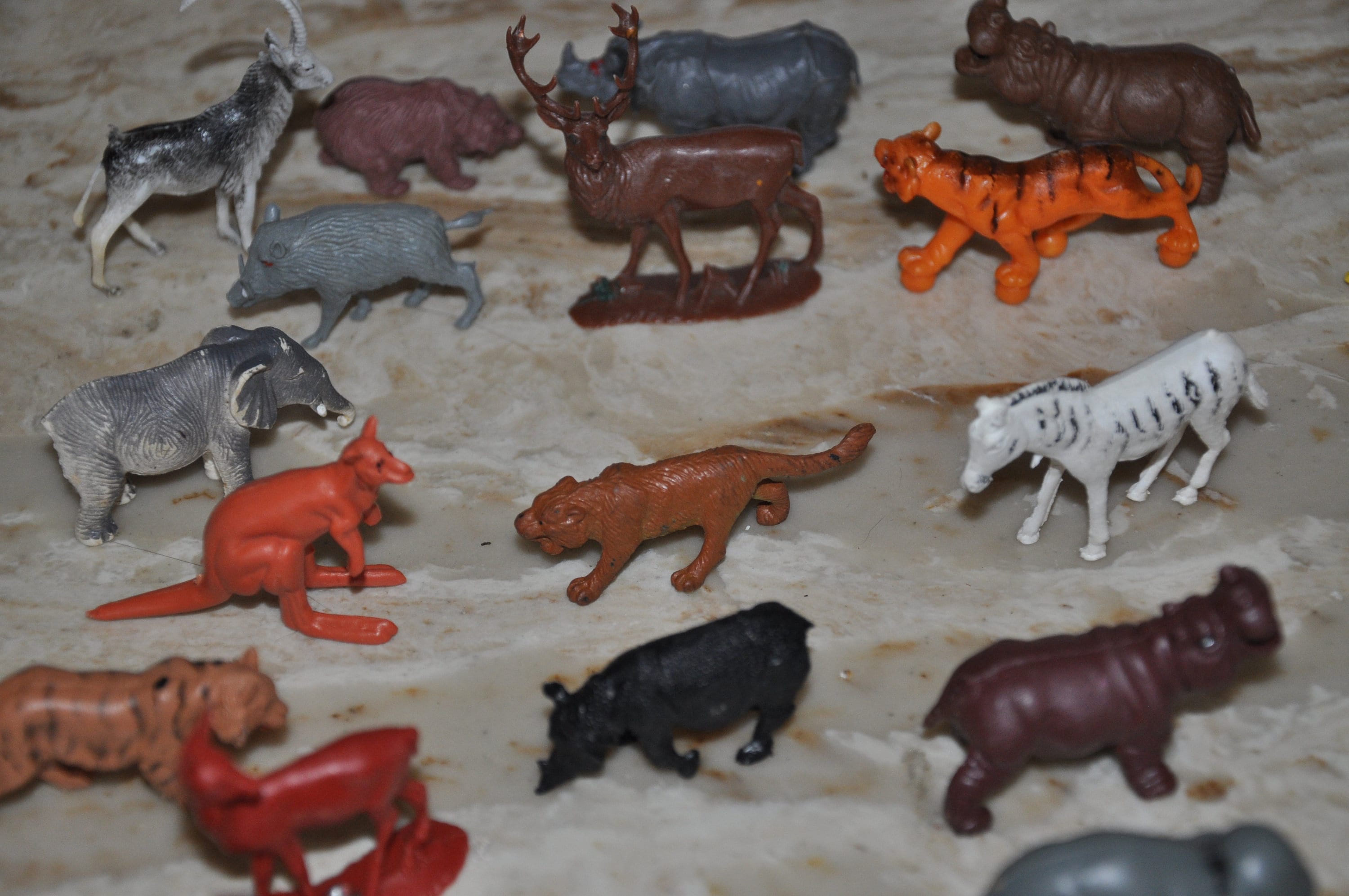 Lot of Vintage Plastic Wild Animal Toys - Etsy