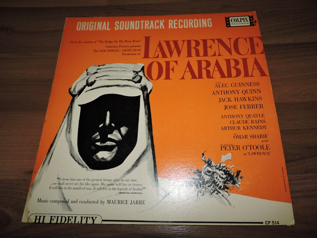 Lawrence of Arabia - Original Soundtrack Music 12" Vintage Album Vinyl ...