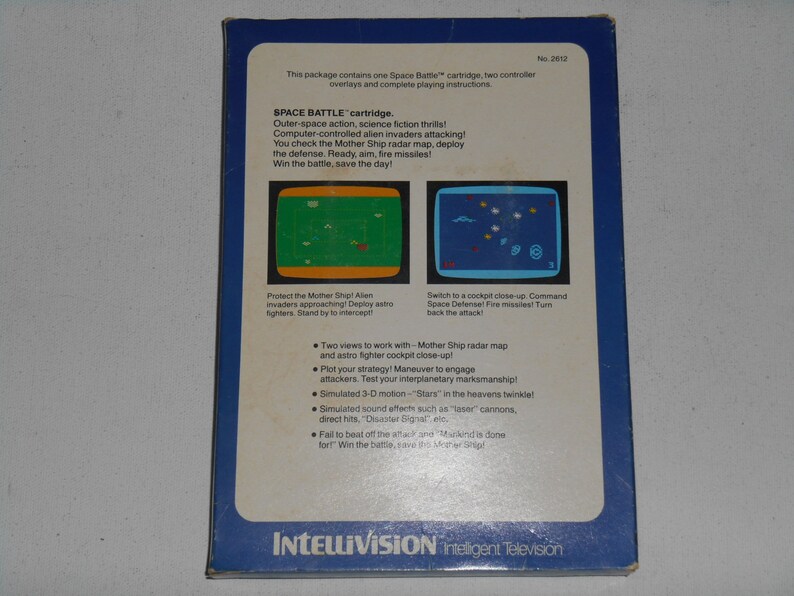 1979 Space Battle Intellivision Video Game Complete - Etsy