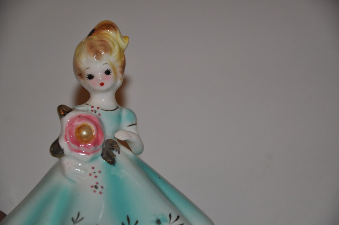Vintage June Pearl Birthday Girl Josef Original Figurine - Etsy