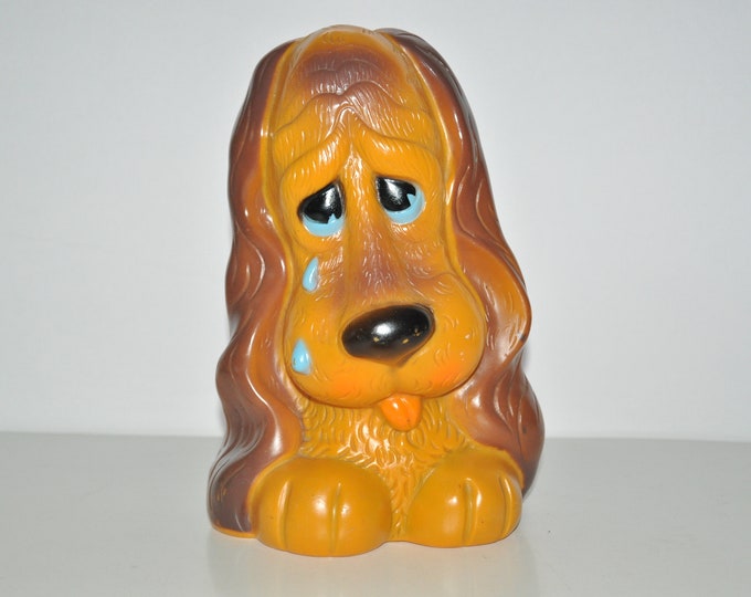 1973 Hound Dog Plastic Droopy Sad Basset 10" Vintage Russ Berrie ...