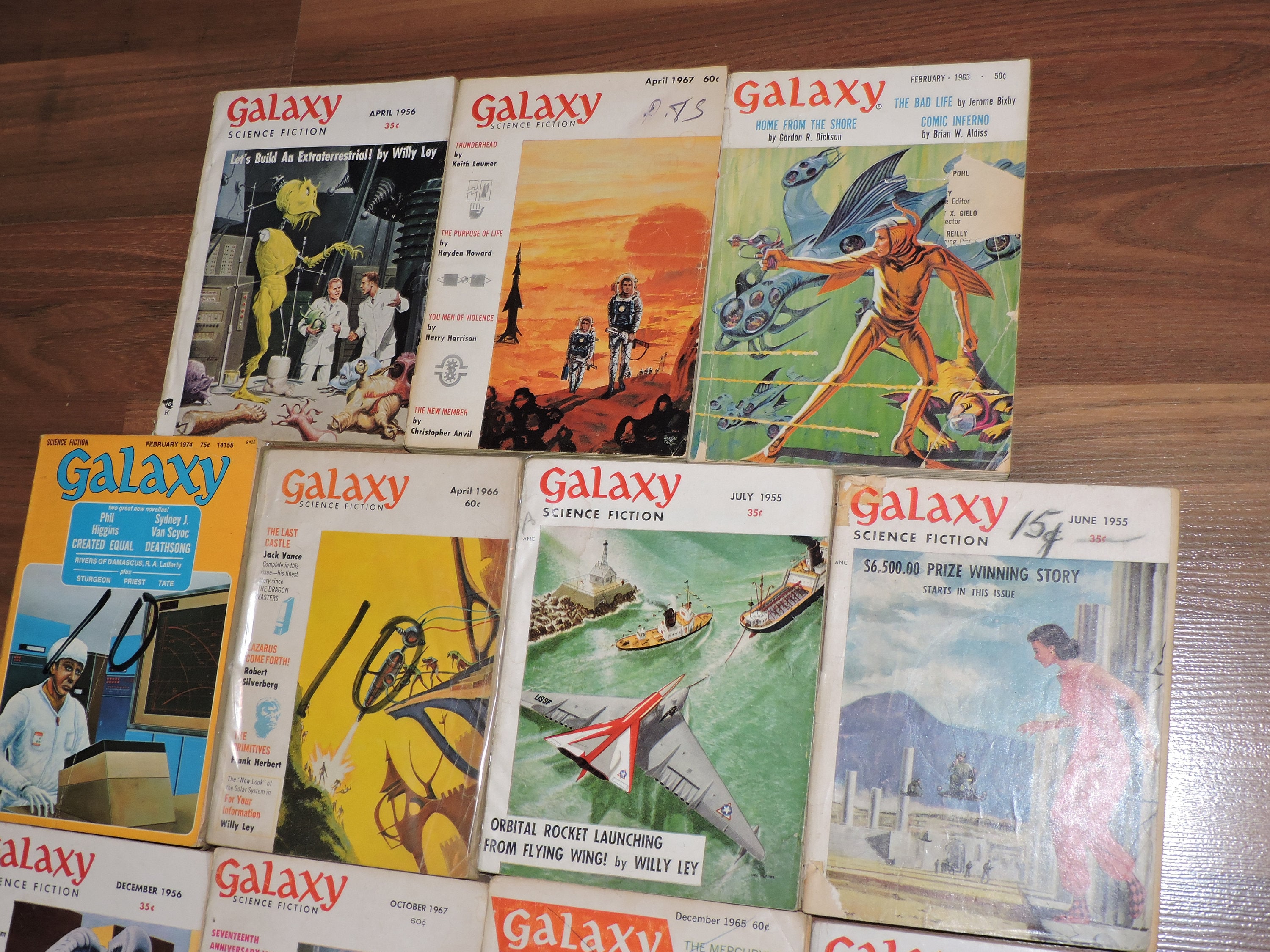 Lot of 11 GALAXY 1950s 1970s Sci-fi / Fantasy Magazines | Etsy