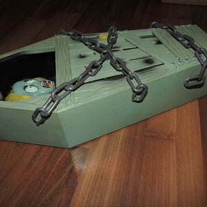 Gemmy Industries Halloween Animated Cursed Coffin Decoration - Etsy