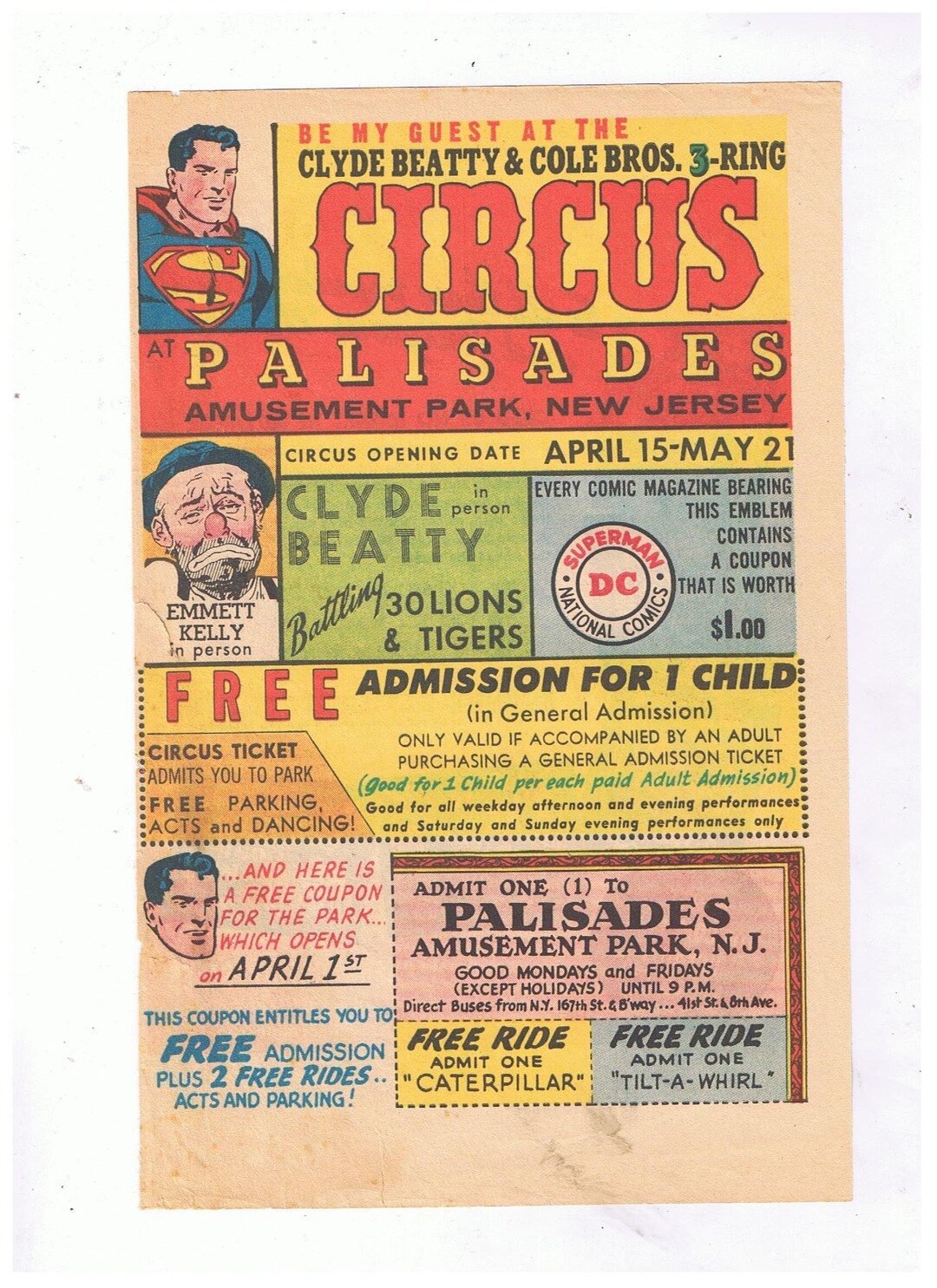 10x Vintage Superman DC Comic Book Advertisement Pages - Etsy