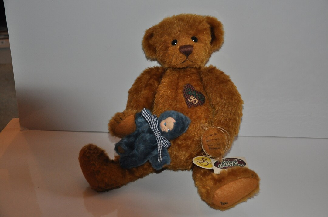 Ganz 50th Anniversary Bear-cottage Collectibles-vintage 1999 Plush Toy ...