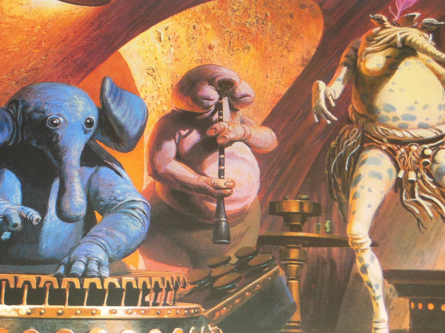 1983 Max Rebo Band Original Vintage Star Wars ROTJ Painting Print by Ralph Mcquarrie Etsy Australia