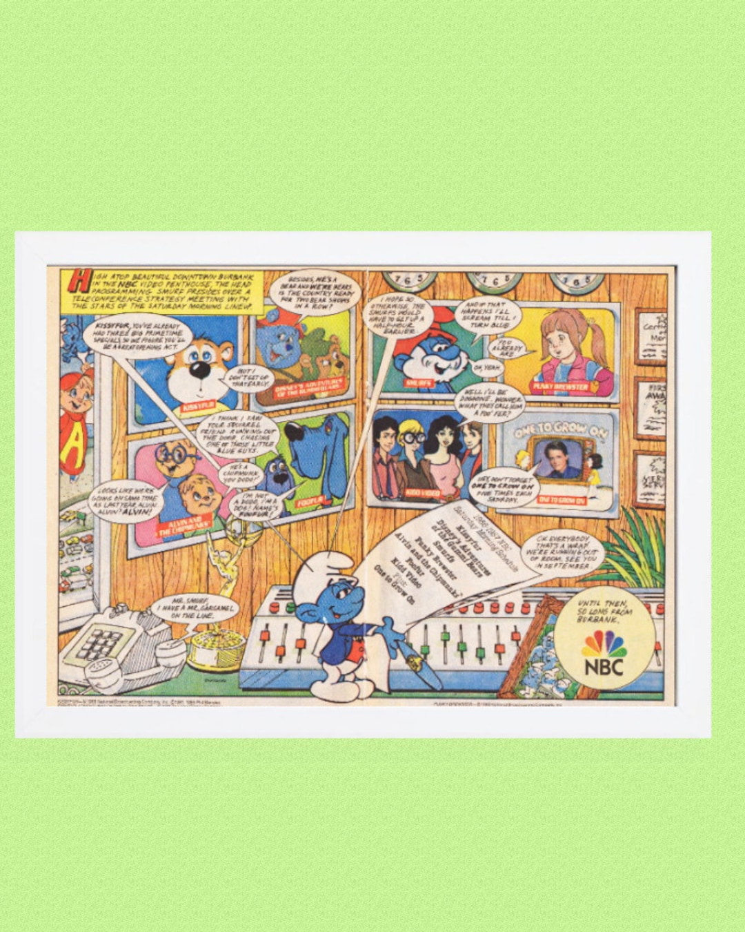1986 NBC Saturday Morning Cartoon Shows Vintage TV Ad - Etsy