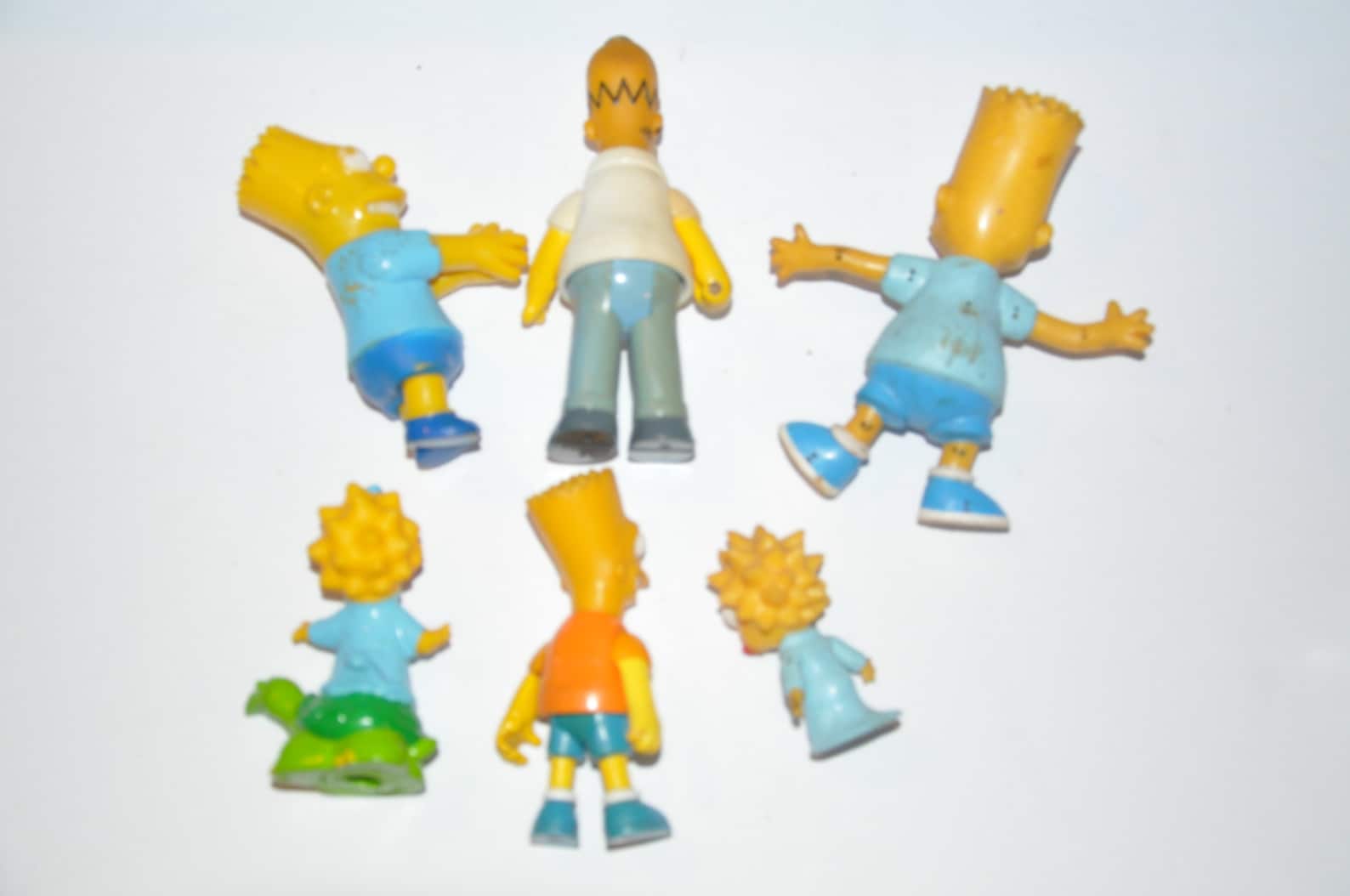 6 X 1990s the Simpsons Plastic Toy Figures | Etsy
