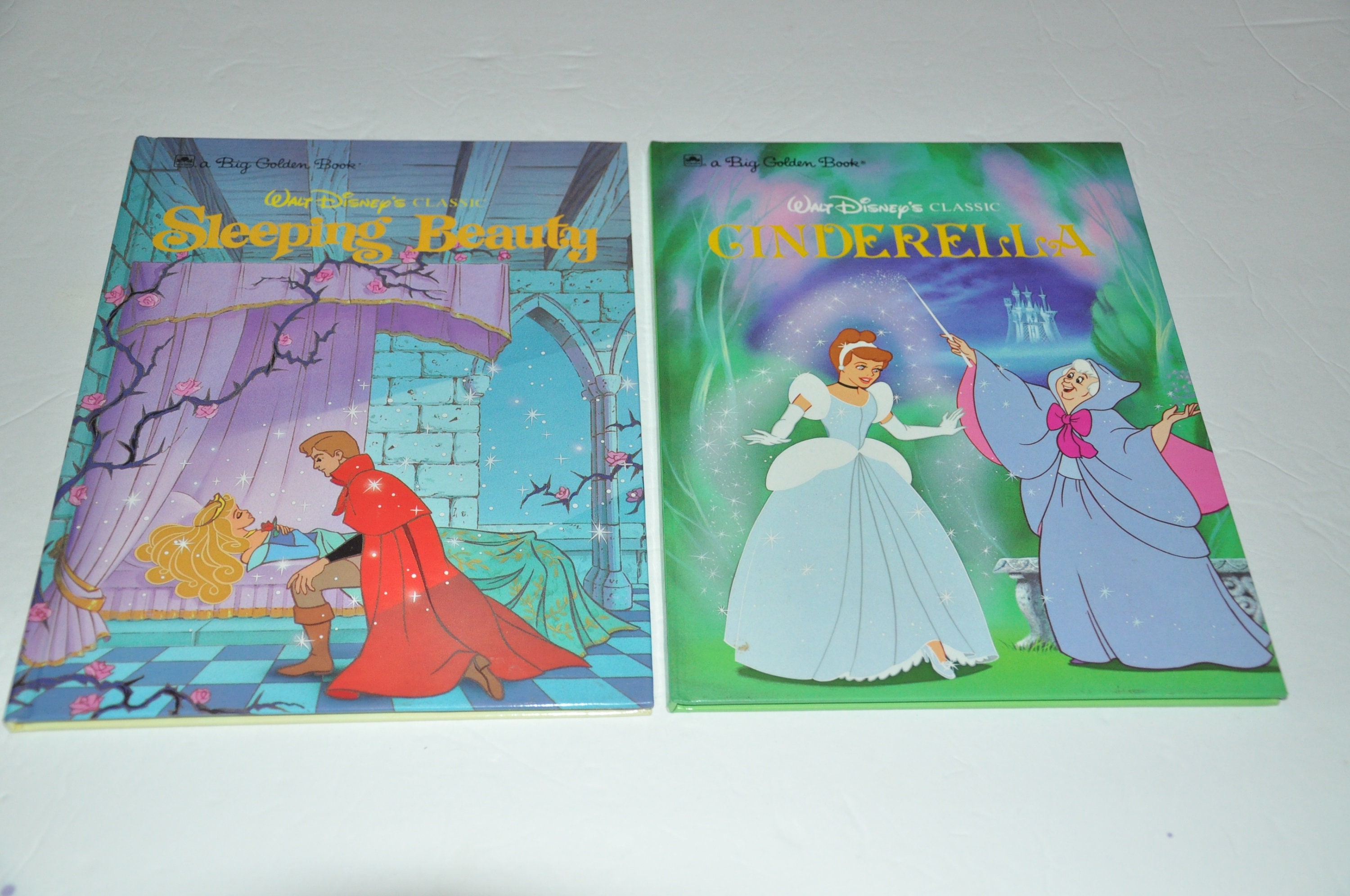 4x Walt Disney Big Golden Books - Cinderella, Sleeping Beauty ...
