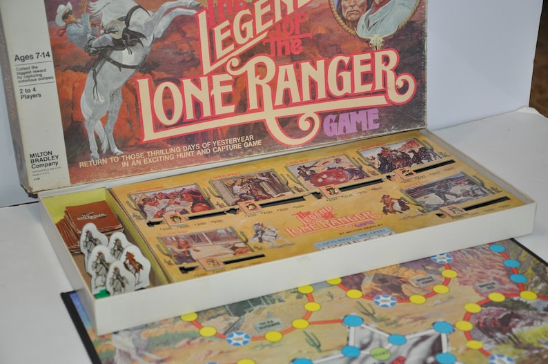The Legend of the Lone Ranger Vintage Board Game in Original - Etsy