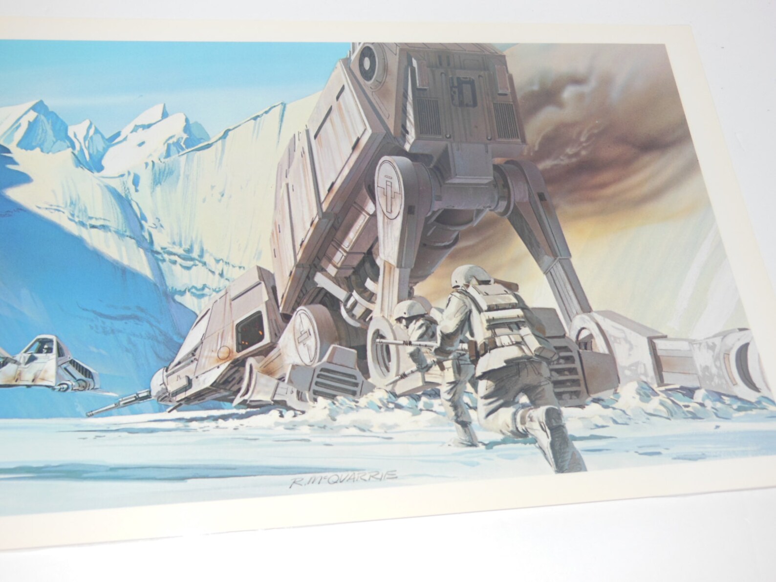 Hoth Battle 1980 Original Vintage Star Wars Painting Print by - Etsy Canada