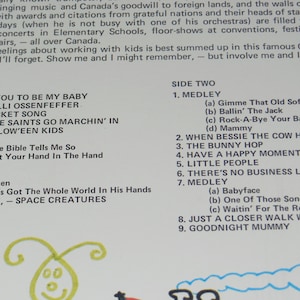 12" the Bunny Hop Record Bobby Gimby Ca-na-da Famous Canadian Song ...