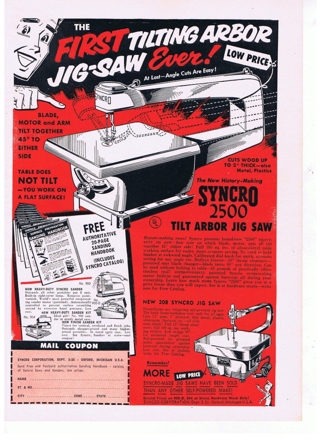 1950s SYNCRO Jig-saw Antique Advertisement - Etsy