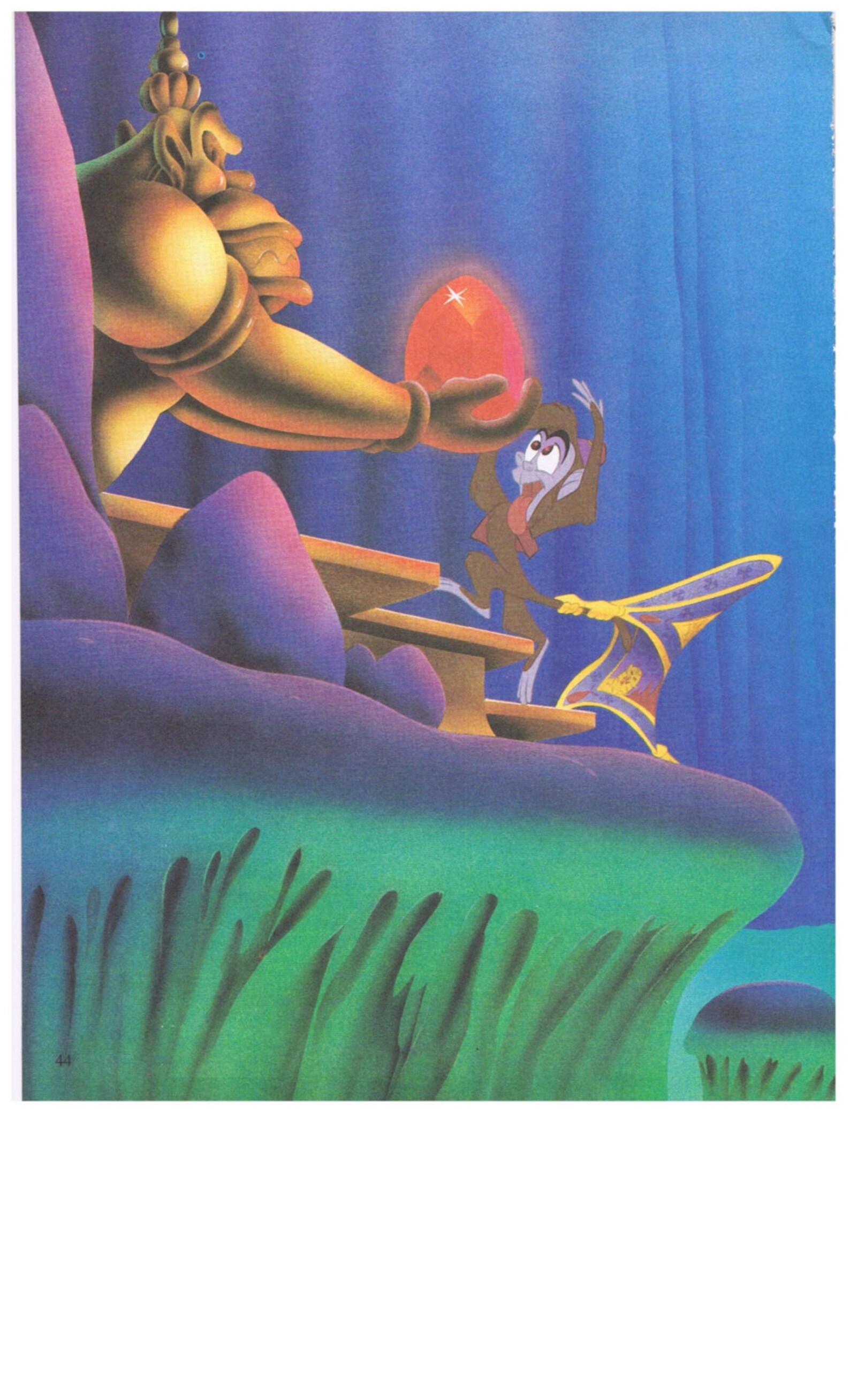 4x Disney Aladdin Vintage Full Page Childrens Book Prints - Etsy