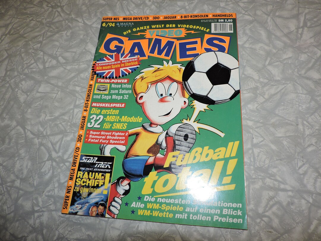 VIDEO GAMES 1994 Vol. 6 German Video Game Magazine - Marko's Magic ...