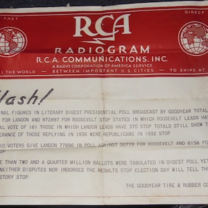 Vintage Original 1930s RCA Radiogram Poster - Etsy