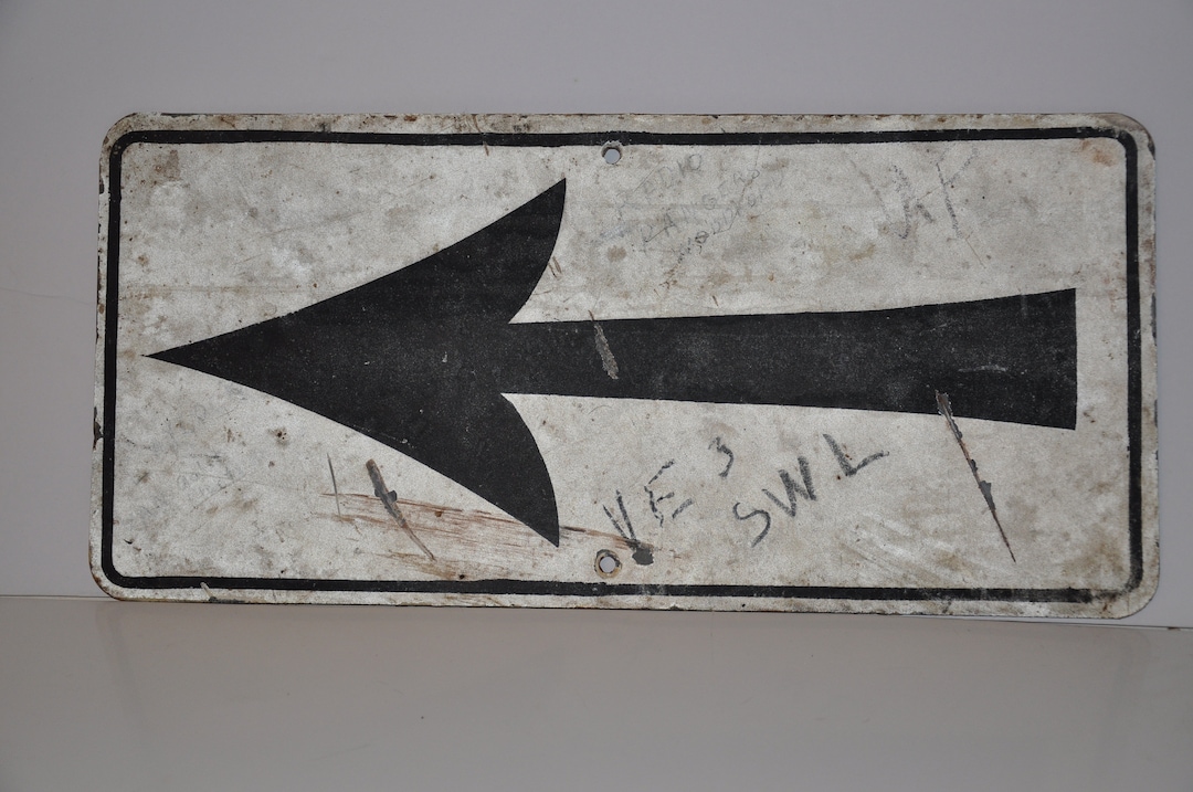Heavy Metal Arrow Vintage Sign - Etsy