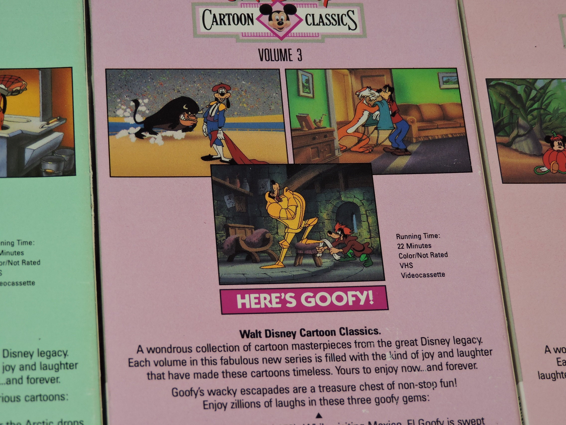 Lot of 3 Walt Disney Cartoon Classics 1980s VHS Cassette Tapes - Etsy