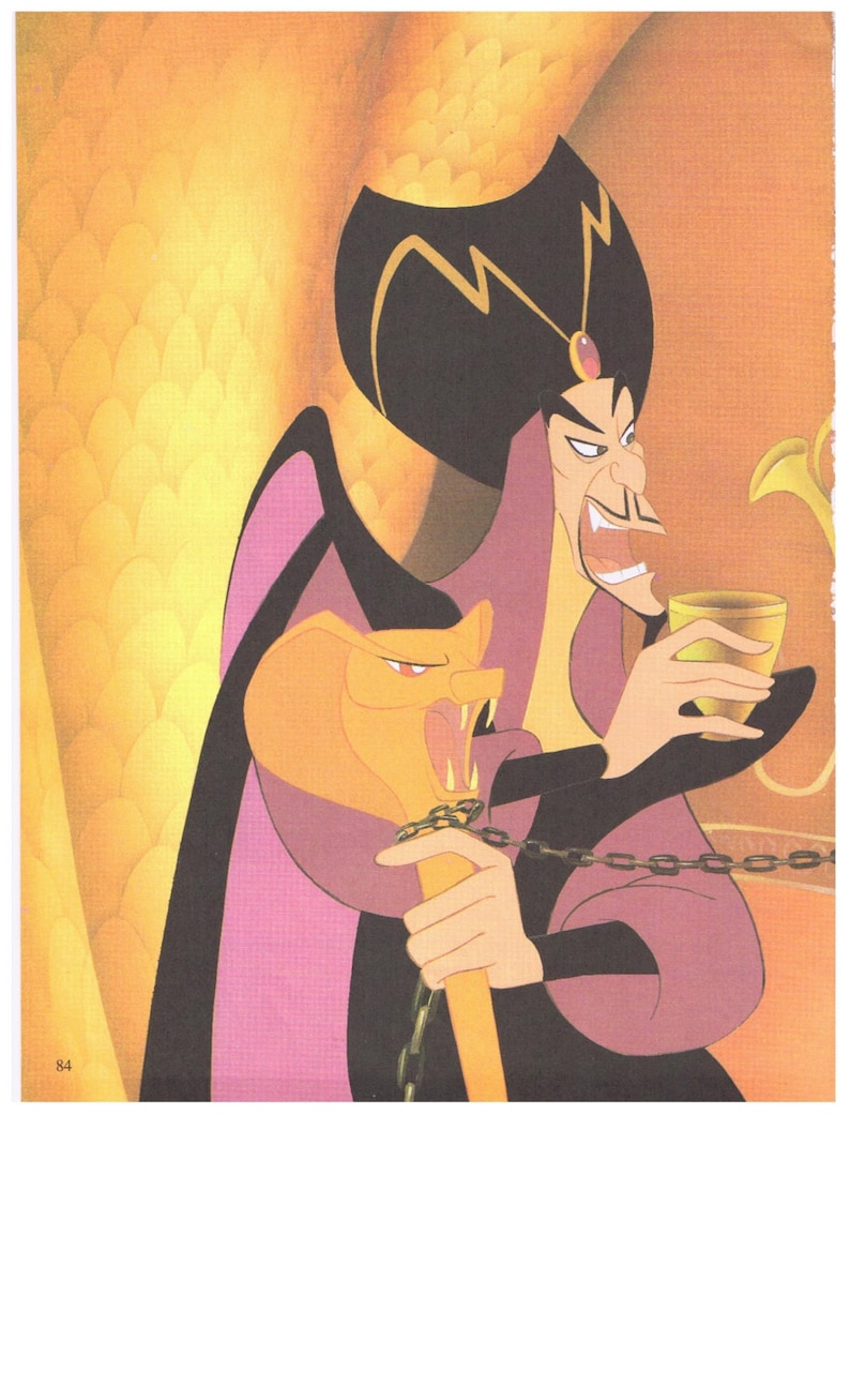 4x Disney Aladdin Vintage Full Page Childrens Book Prints - Etsy