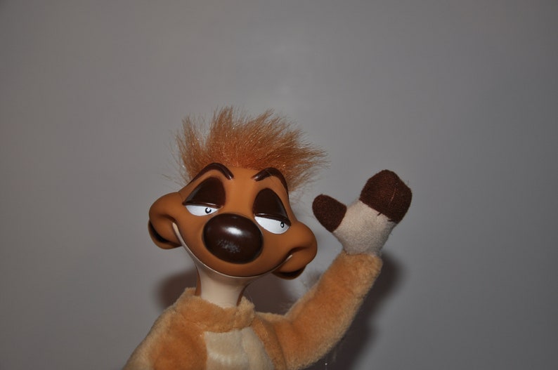 Vintage Pumbaa and Timon Walt Disney Lion King 1994 Vinyl Face Plush ...