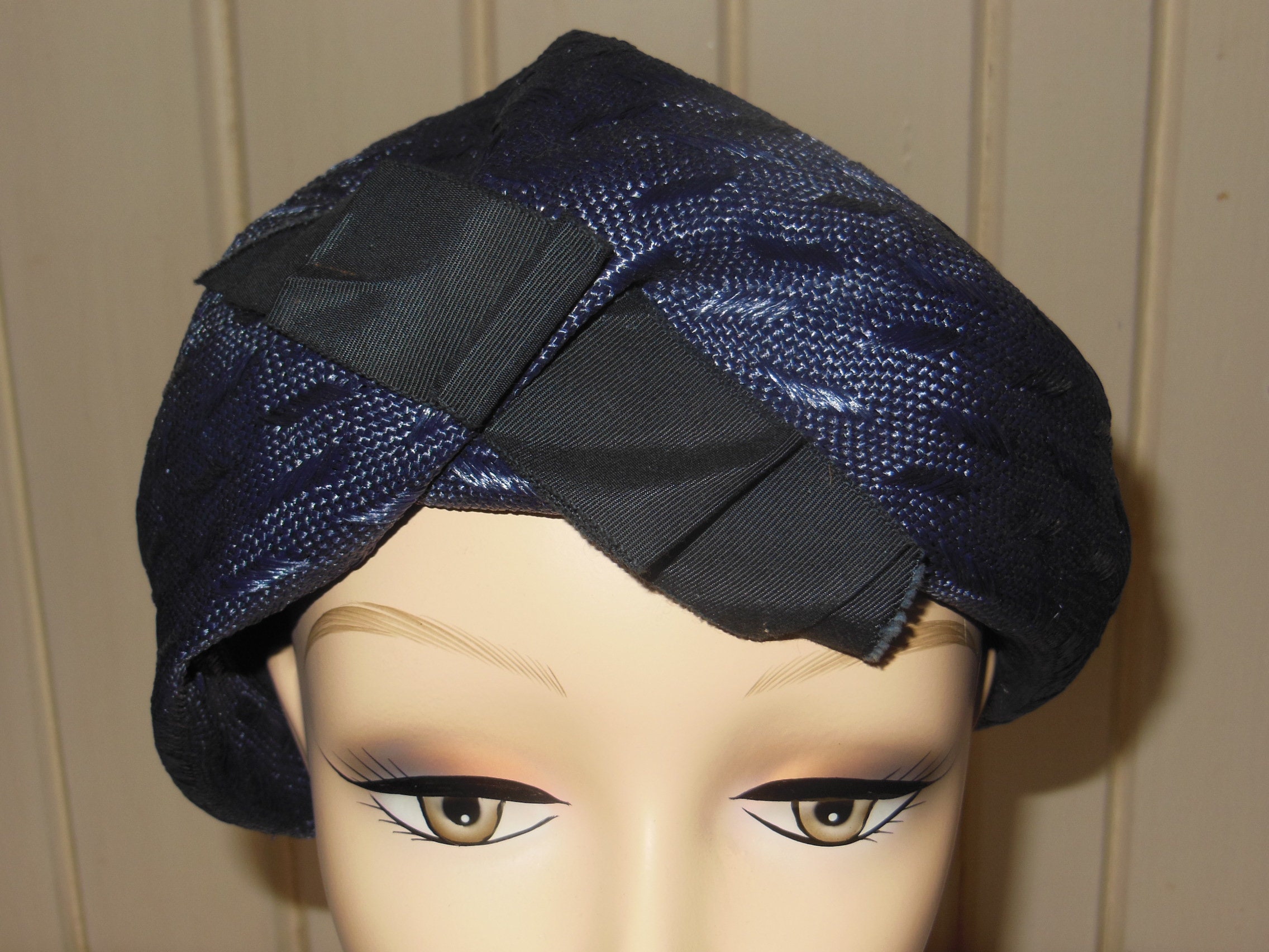 Vintage Eaton's Ladies Navy Blue Hat - Etsy UK