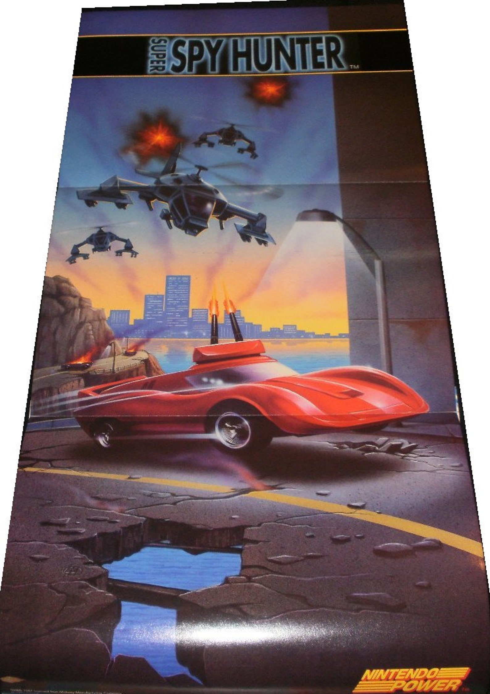 1991 Super Spy Hunter NES Nintendo Video Game Poster - Etsy