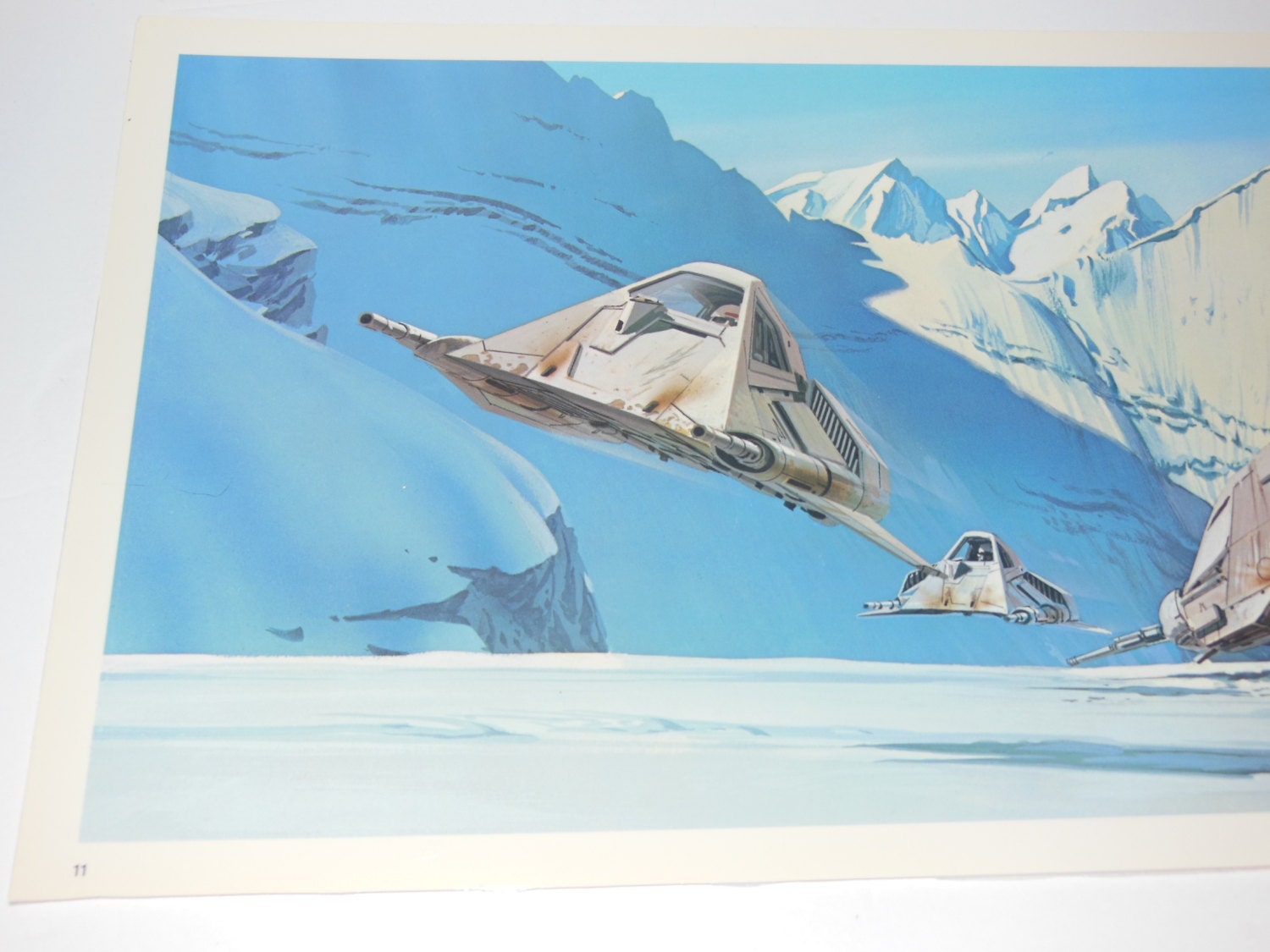Hoth Battle 1980 Original Vintage Star Wars Painting Print by - Etsy Canada