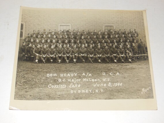 Vintage Canadian Army Photograph Photo 1944 - Etsy