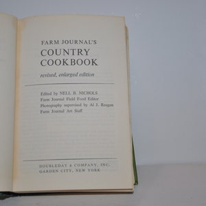 Farm Journal's Country Cookbook Vintage Hard Cover Recipe Cook Book ...