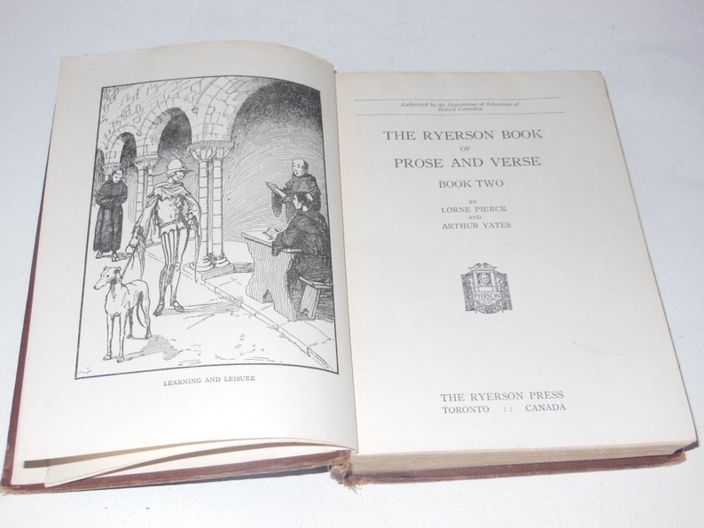 Vintagethe Ryerson Book of Prose and Verse Book Two Hardcover Textbook ...