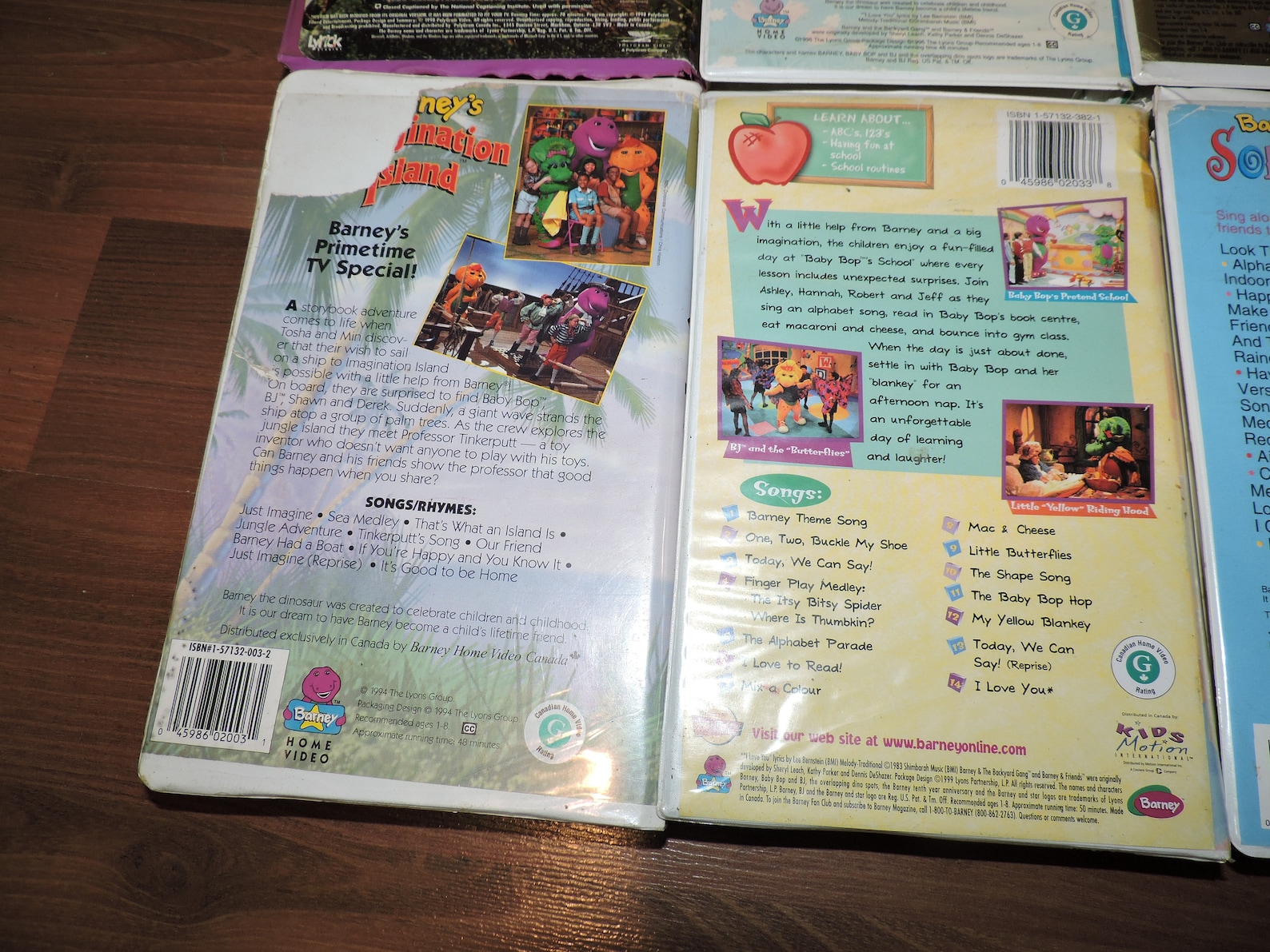 Lot of 8 Barney VHS Cassette Tapes - Etsy