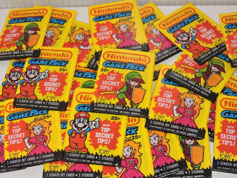 1x Princess Peach 1989 Topps Nintendo Game Packs Trading Cards - Etsy ...