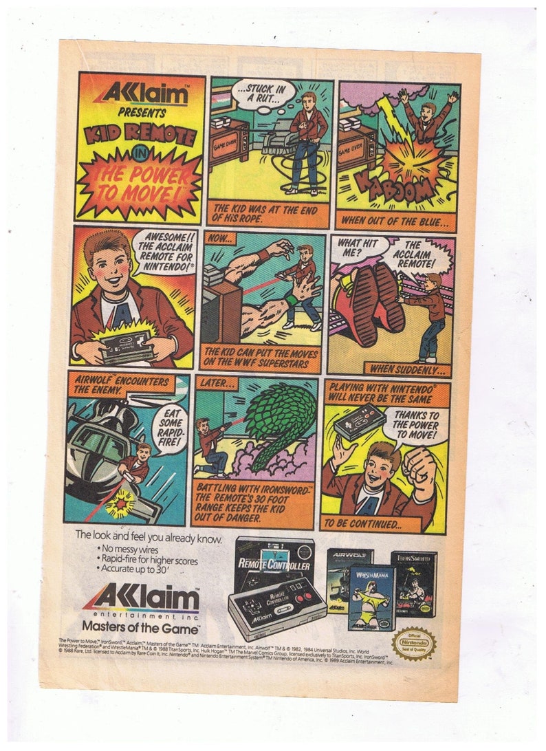 10x Vintage NES Nintendo Video Game Advertisements - Etsy