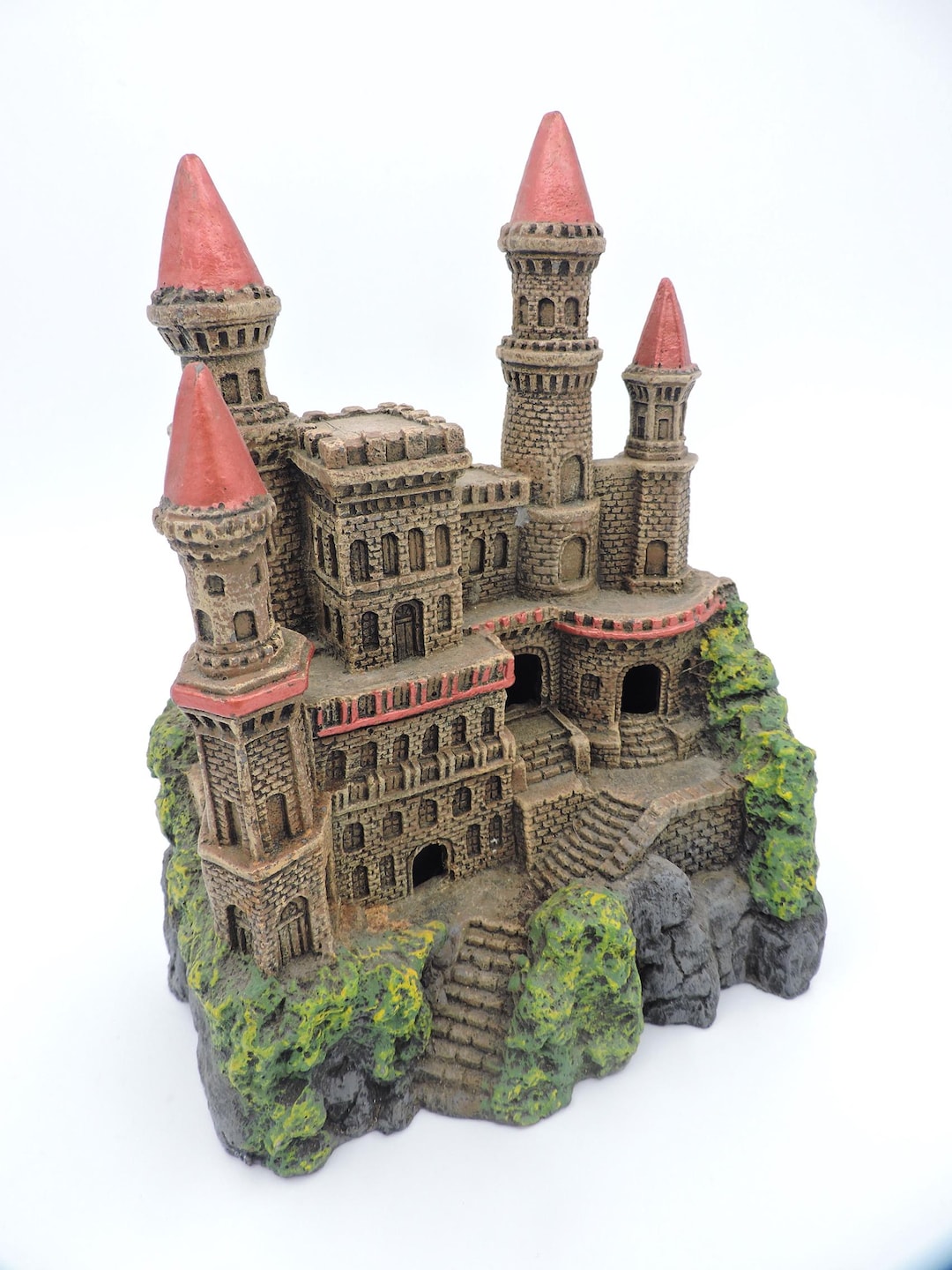 Large Vintage Fish Tank Fantasy Castle - Etsy