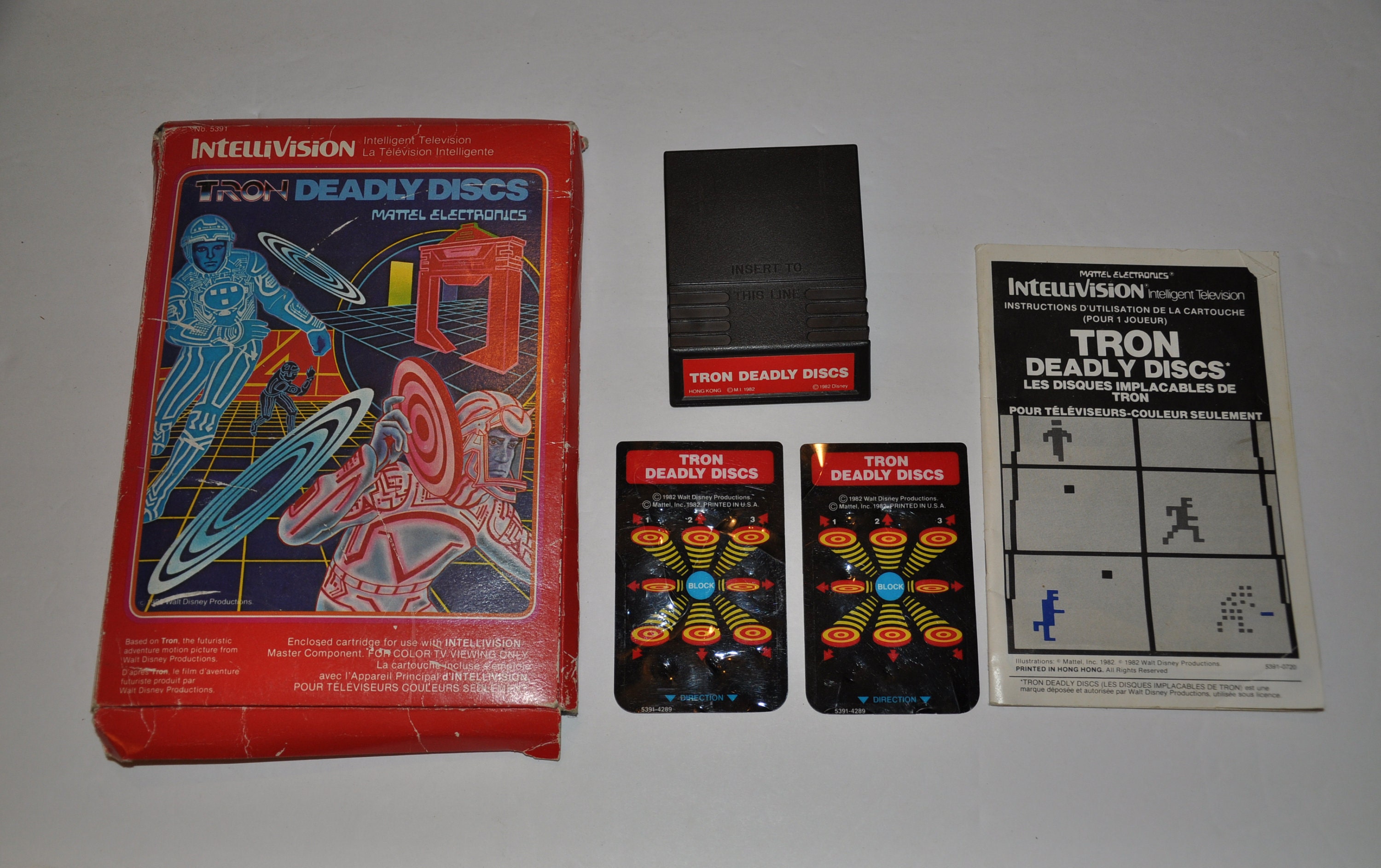1982 TRON Deadly Discs Intellivision Video Game Cartridge | Etsy