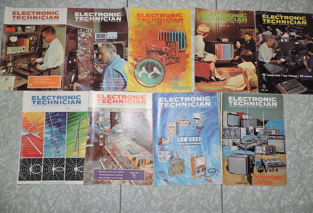 Lot of 9x 1965 Electronic Technician Magazines - Etsy