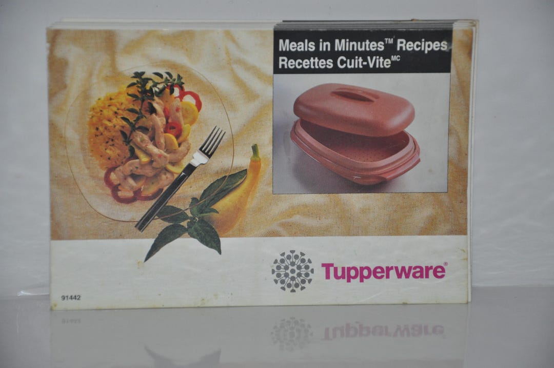 TUPPERWARE Vintage Meals in Minutes Recipe Cards. Bilingual French and ...