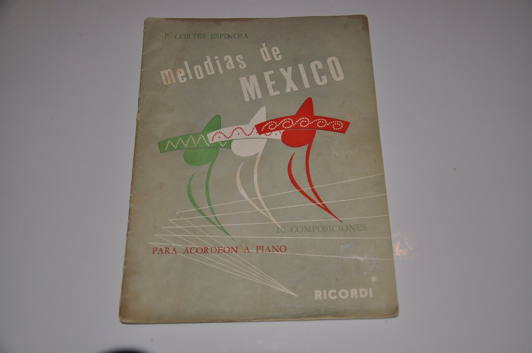 MEXICO Music and Lyrics Sheet Music Book - Etsy